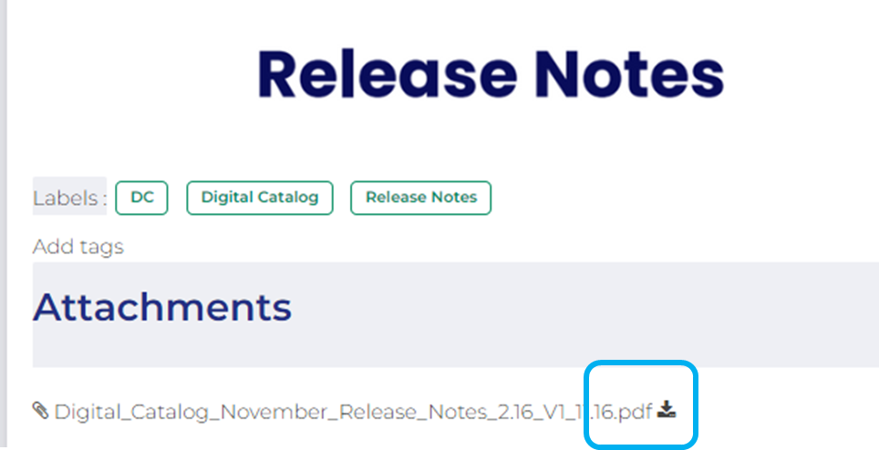 Digital Catalog Release Notes 2.16 - 1WorldSync Customer Community