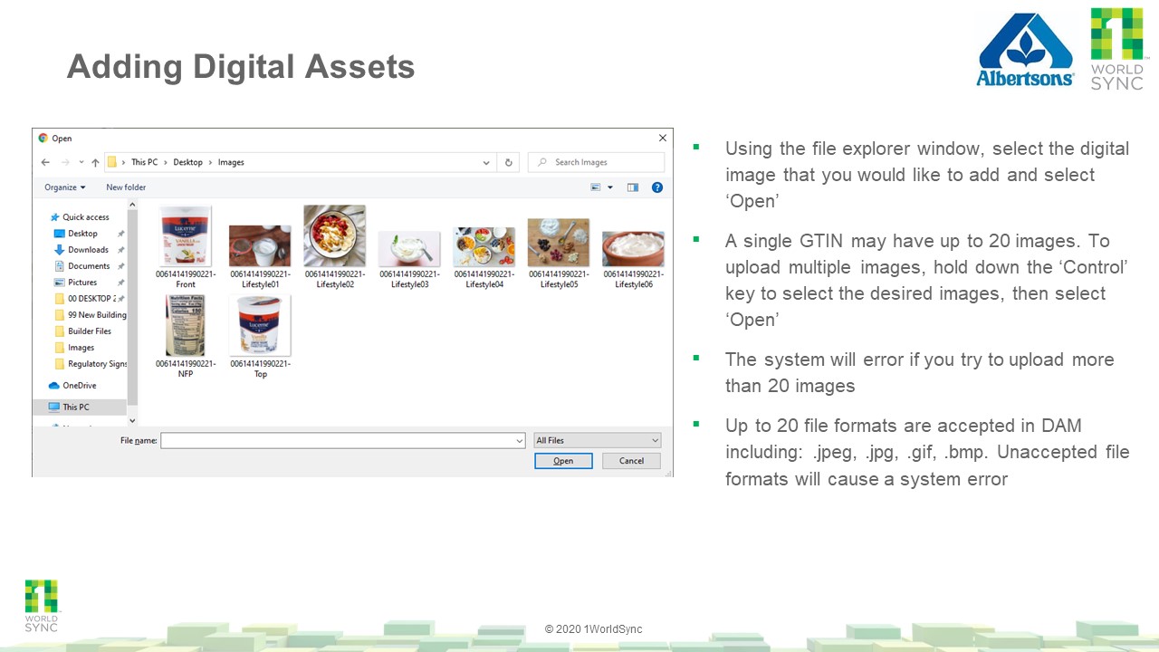 Albertsons DAM Training Document - 1WorldSync Customer Community