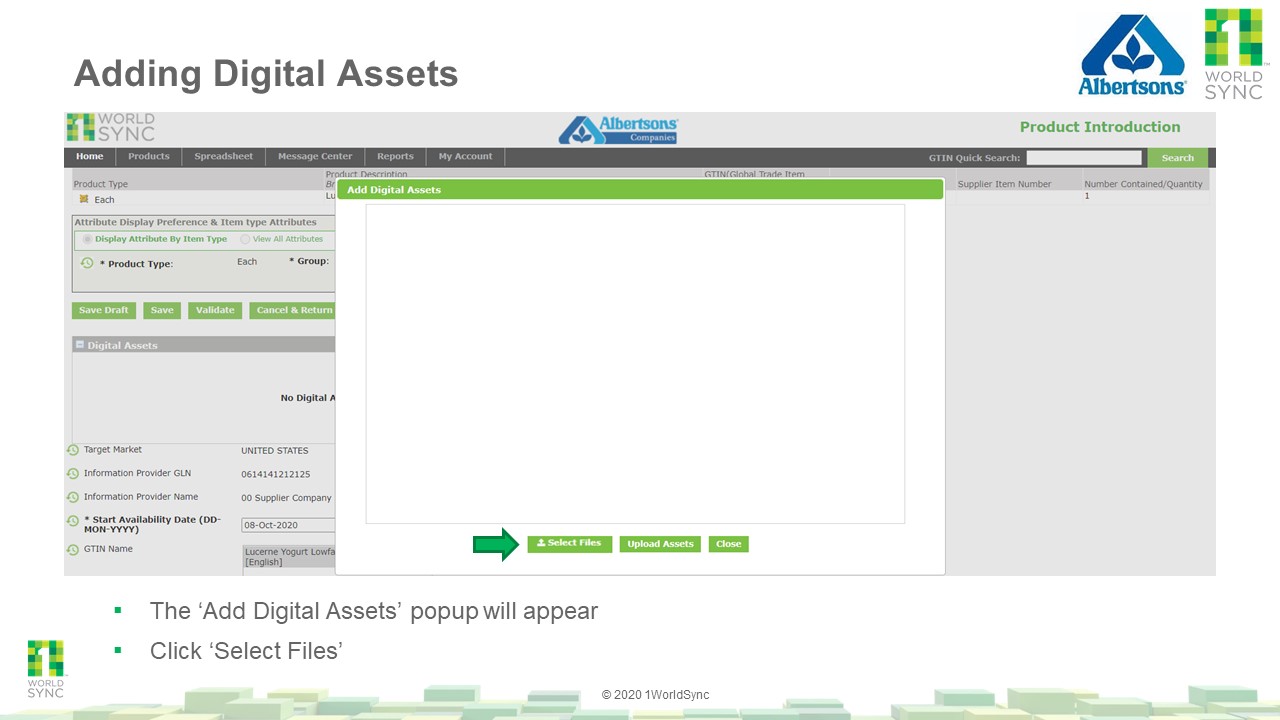 Albertsons DAM Training Document - 1WorldSync Customer Community