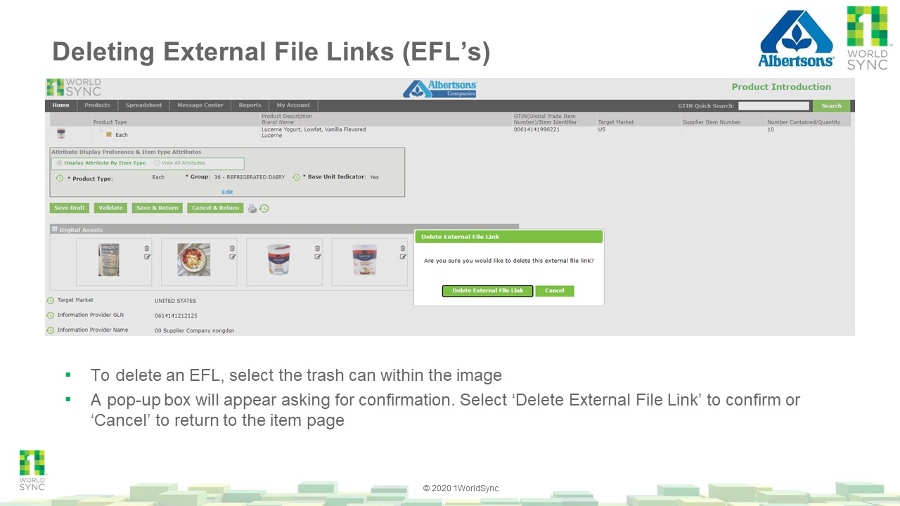 Albertsons DAM Training Document - 1WorldSync Customer Community