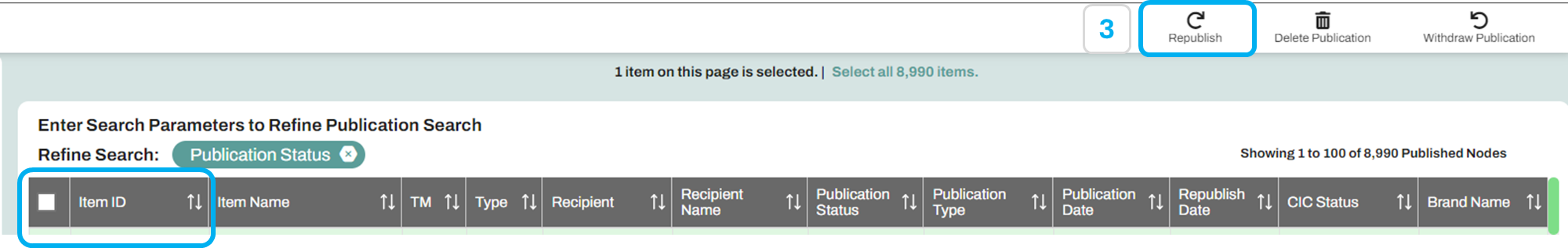 Republishing in Item Management - 1WorldSync Customer Community