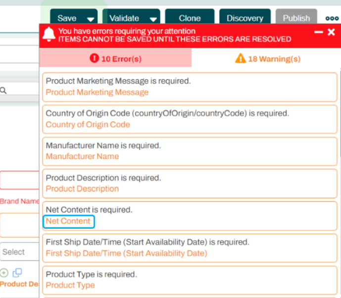 Troubleshooting IM - Errors & Warnings - 1WorldSync Customer Community