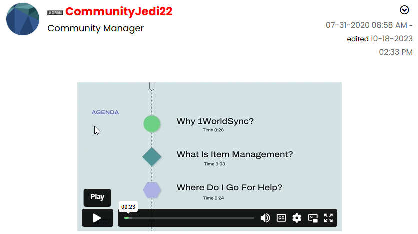 101 Basic - Getting Started With Item Management - 1WorldSync Customer ...