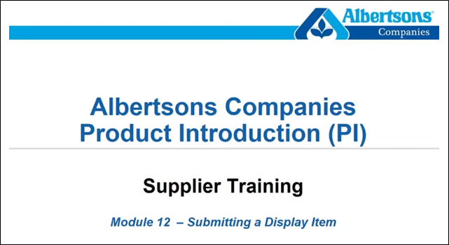 Training Module 12: Submitting a Display Item - 1WorldSync Customer ...