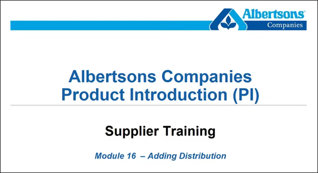 Training Module 16: Adding Distribution - 1WorldSync Customer Community