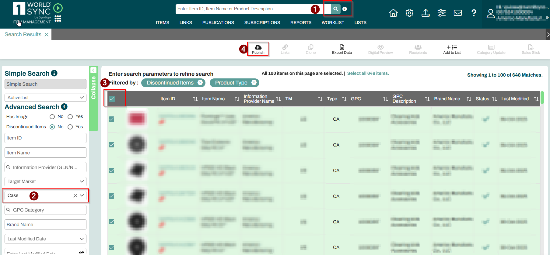 Solved: Publish a large number of items - 1WorldSync Customer Community