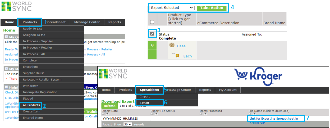 How to Export A Spreadsheet for Kroger VIP - SDL - 1WorldSync Customer ...